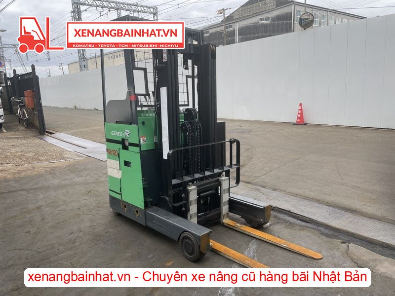 Xe nâng điện đứng 1.5 tấn Toyota 7FBR15 nâng cao 4.3m SX 2015 - Xe nâng bãi Nhật - TPHCM